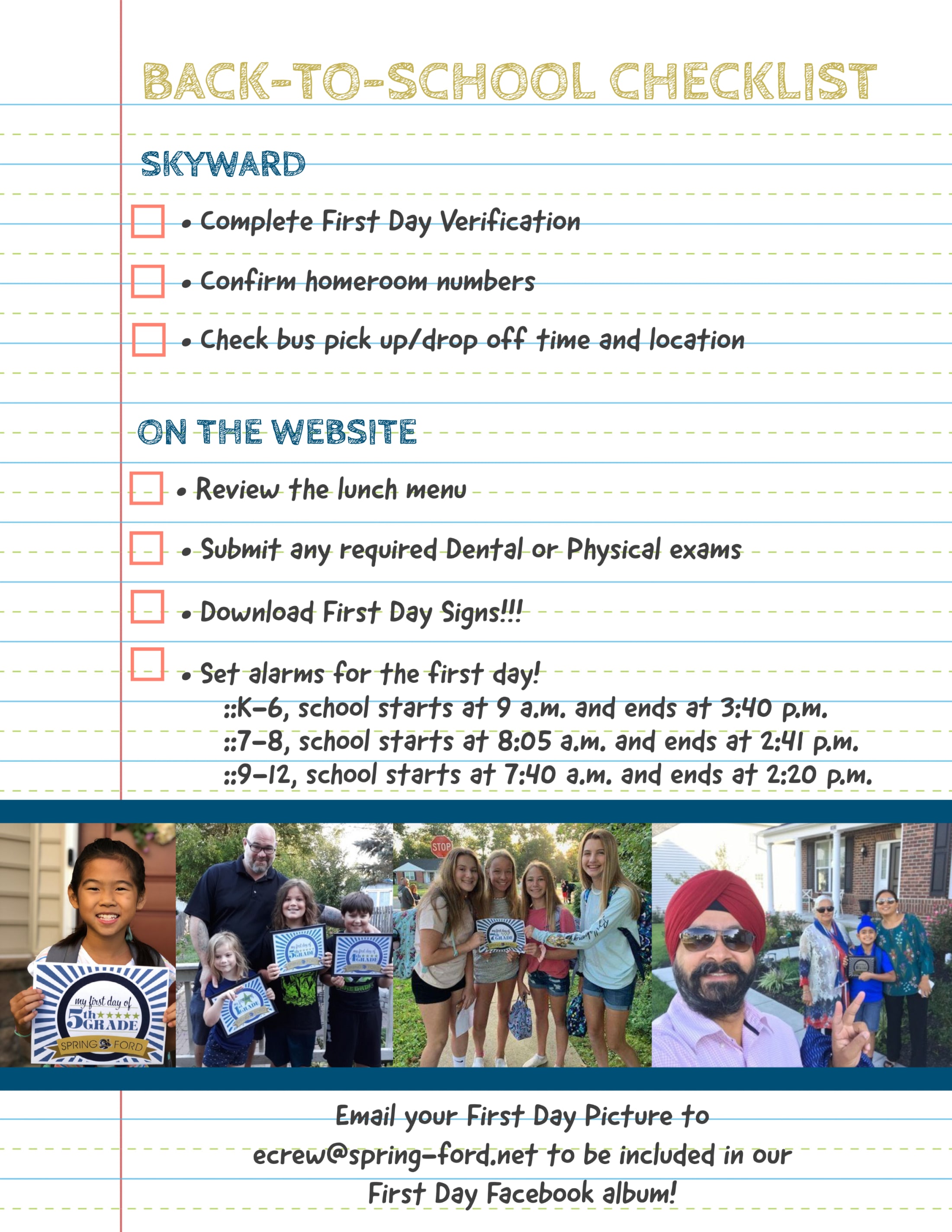 This Week - Spring-Ford Area School District