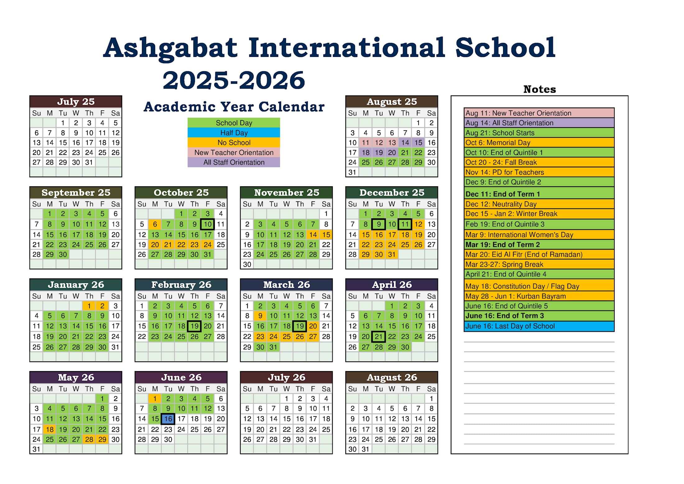 Admissions - Ashgabat International School