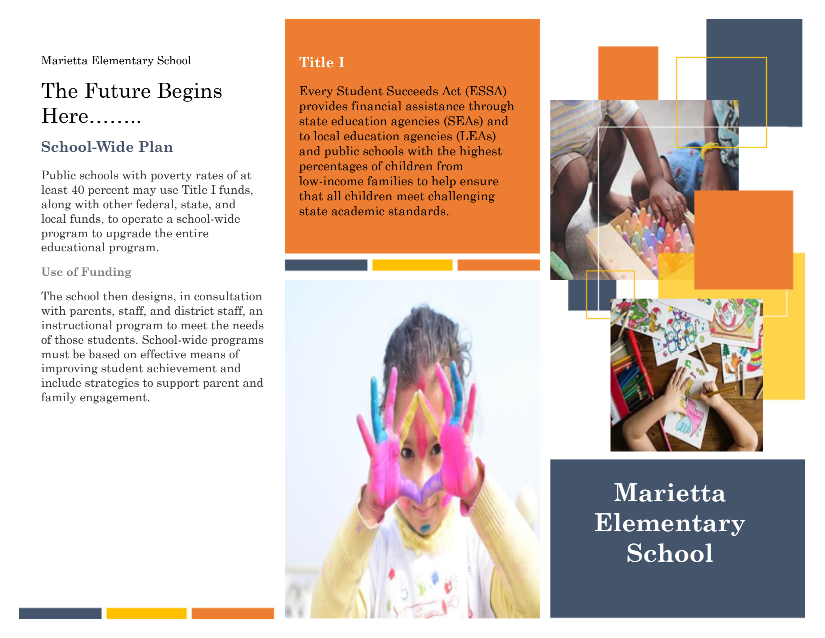 Title I parent brochure - Marietta Elementary