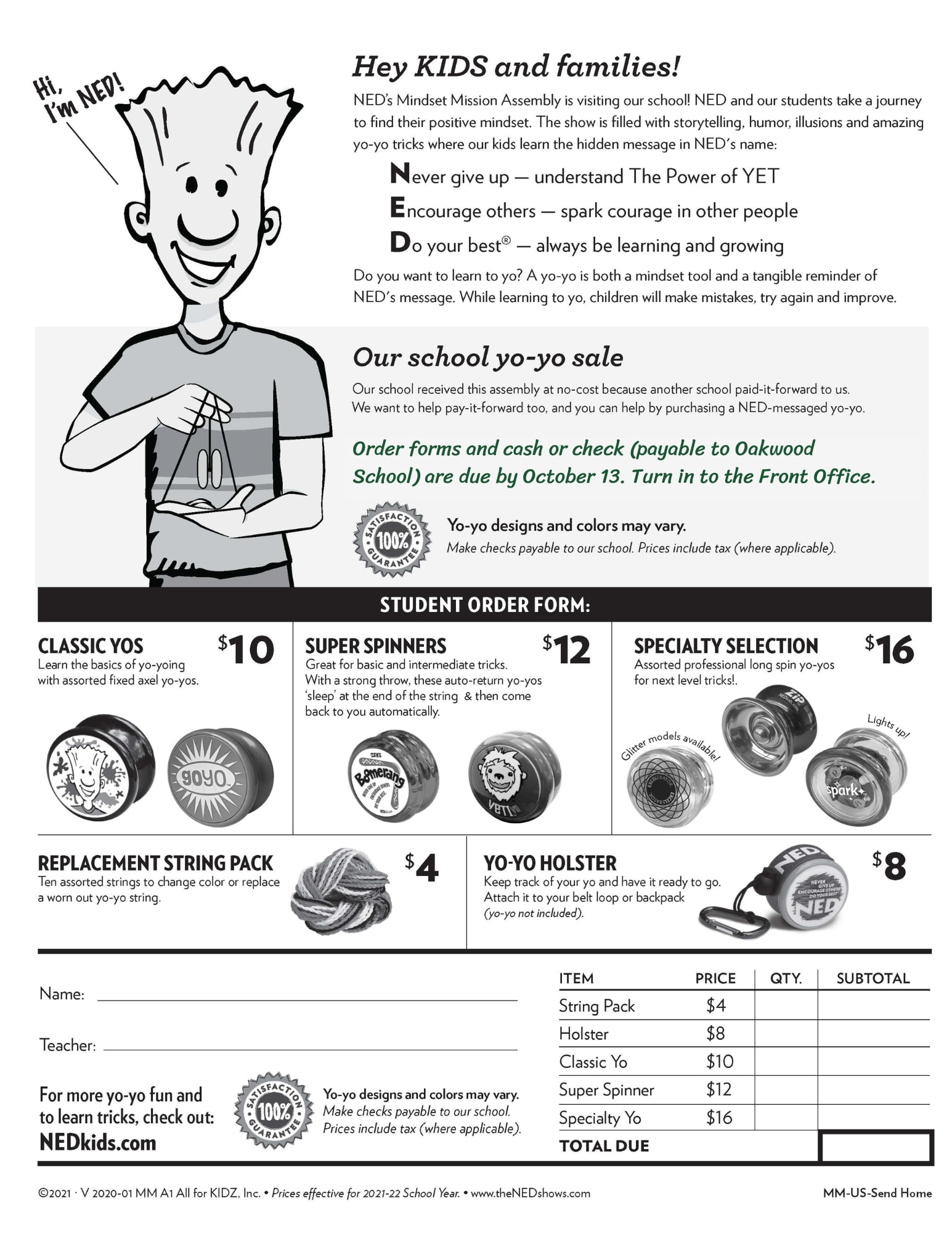 NED Mindset Mission Assembly Teaches Students to Grow Their Mindset ...