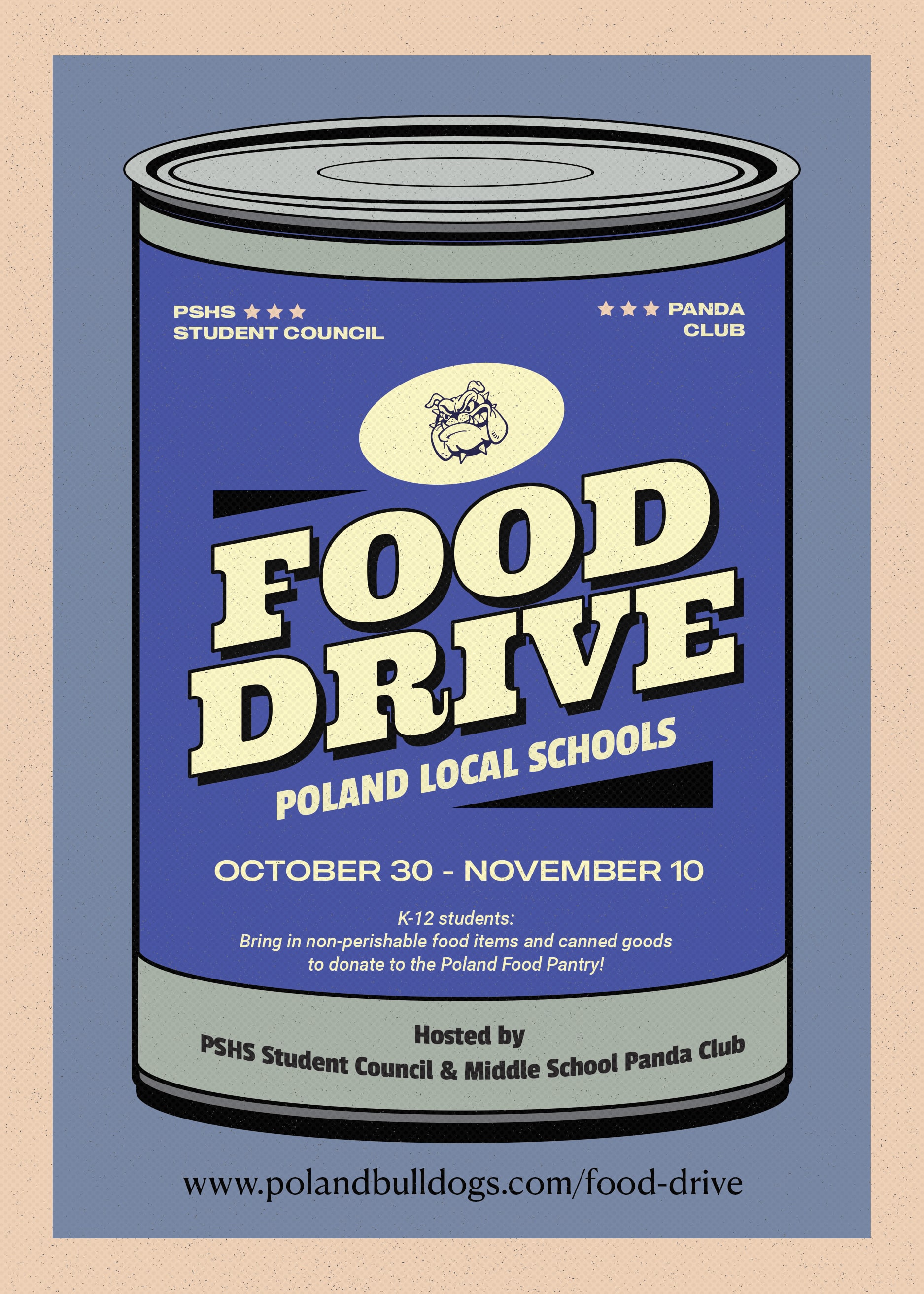 2023 Canned Food Drive Flyer