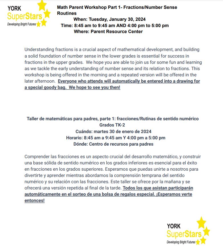 News & Events - York Elementary School