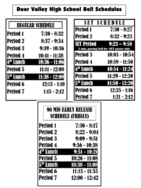 Sandalwood High School Bell Schedule