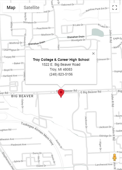 Elementary School District Troy Mi Map Map Of Great Lakes And States