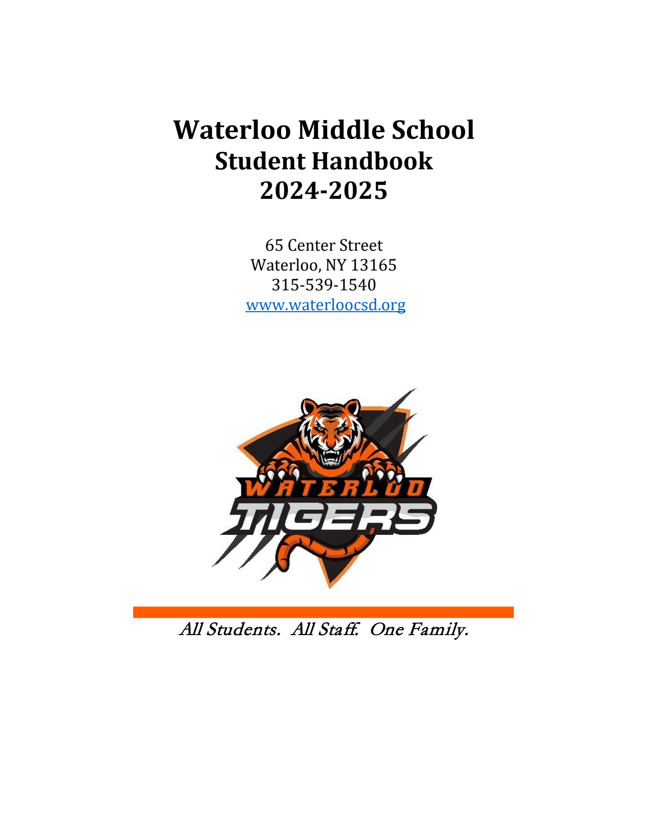WMS 2024-2025 Student Handbook - Waterloo Middle School