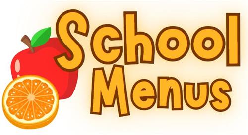 School Lunch Menu Clipart
