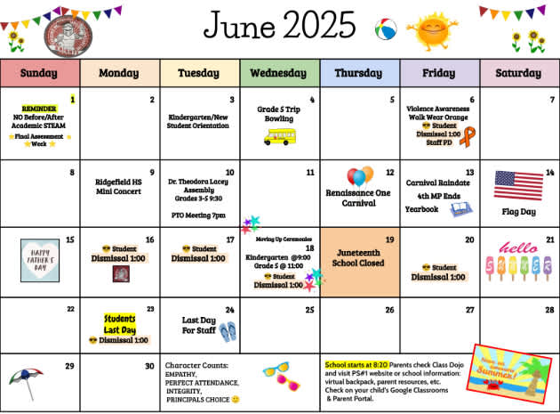 School Calendar - Public School No. 1