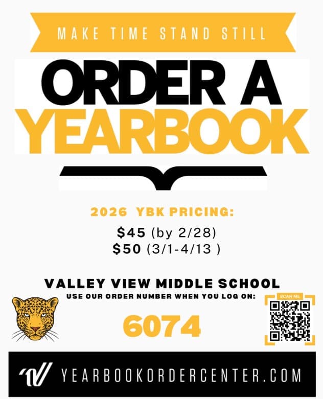 Yearbook Orders - Valley View Middle School