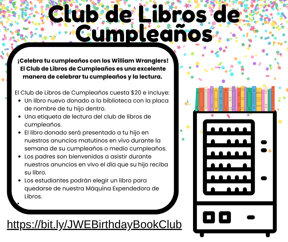 Birthday Book Club - Williams Elementary