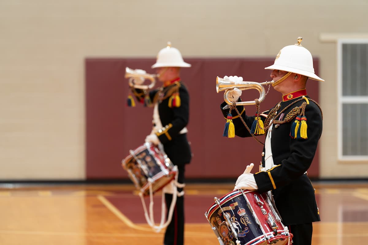 Royal Marines Corps of Drums Visits MMA | News Details
