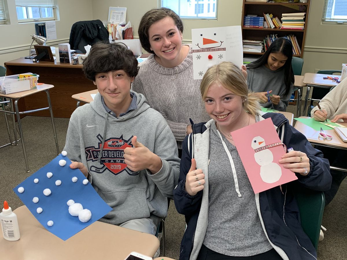 MBS 10th Graders Create Cards for the Military | Morristown Beard ...