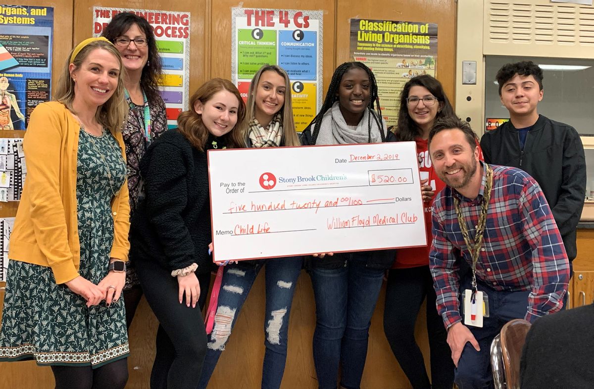 WFHS Medical Club Donates $520 to Stony Brook Children’s Hospital ...