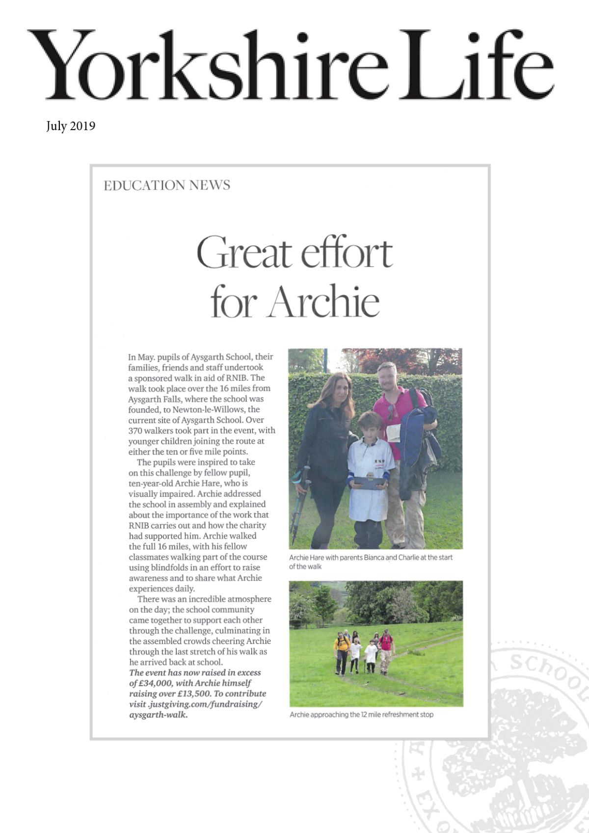 Yorkshire Life | Media Article