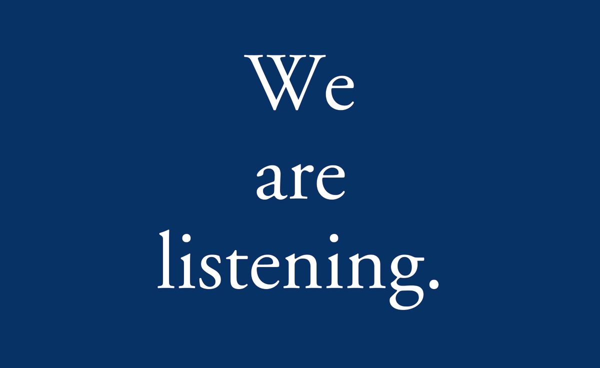 We Are Listening | Post - Blair Academy
