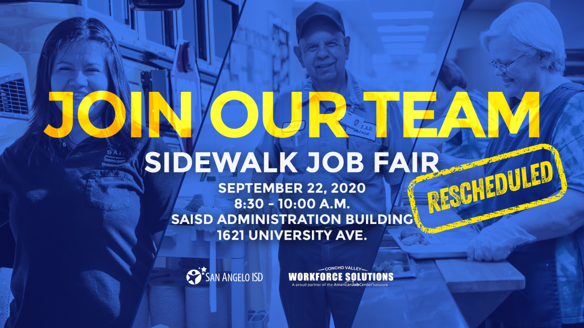**RESCHEDULED** - San Angelo ISD Partners with Workforce Solutions to ...