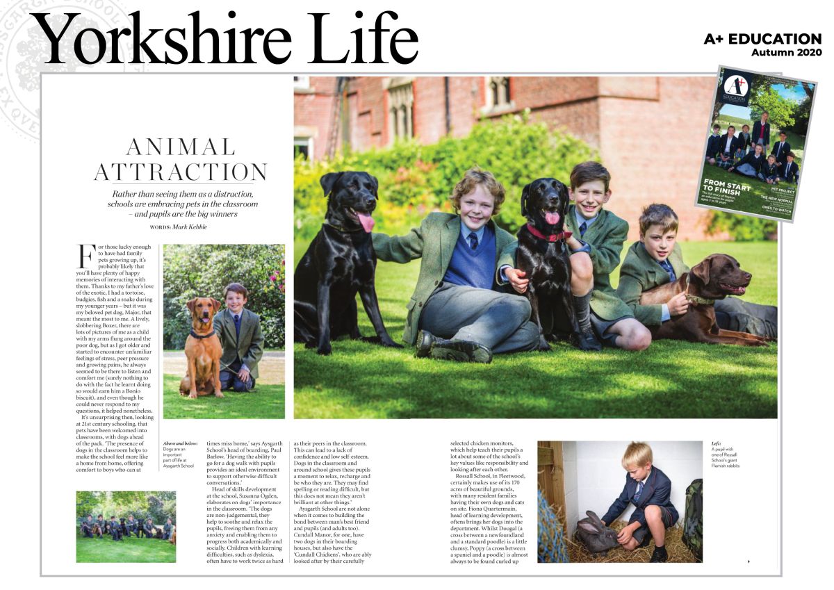 Yorkshire Life - A+ Education | Media Article