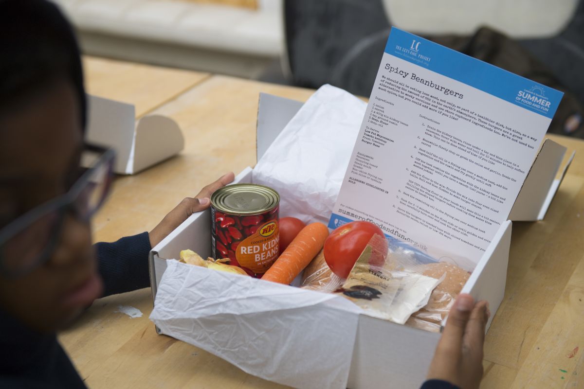 Take and Make Boxes - Combating 'holiday hunger' | OA Stories post