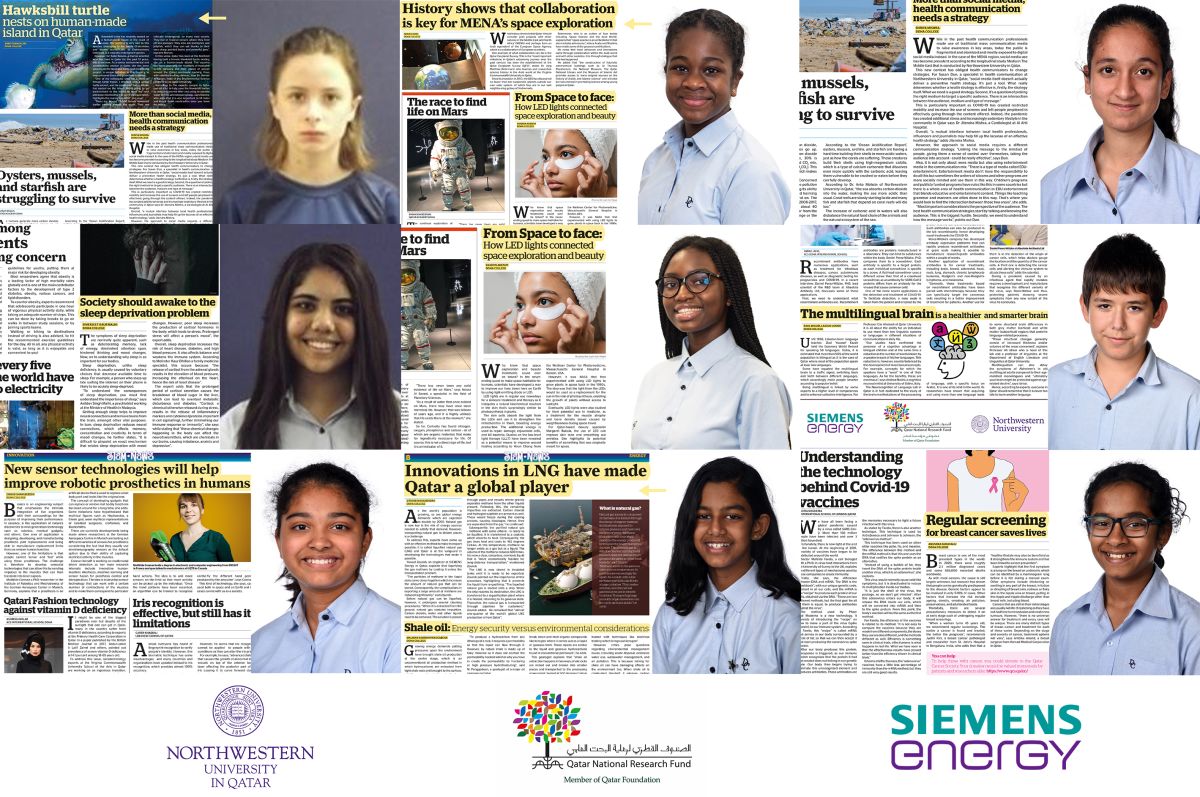Doha College students work published in the Gulf Times | Default blog page