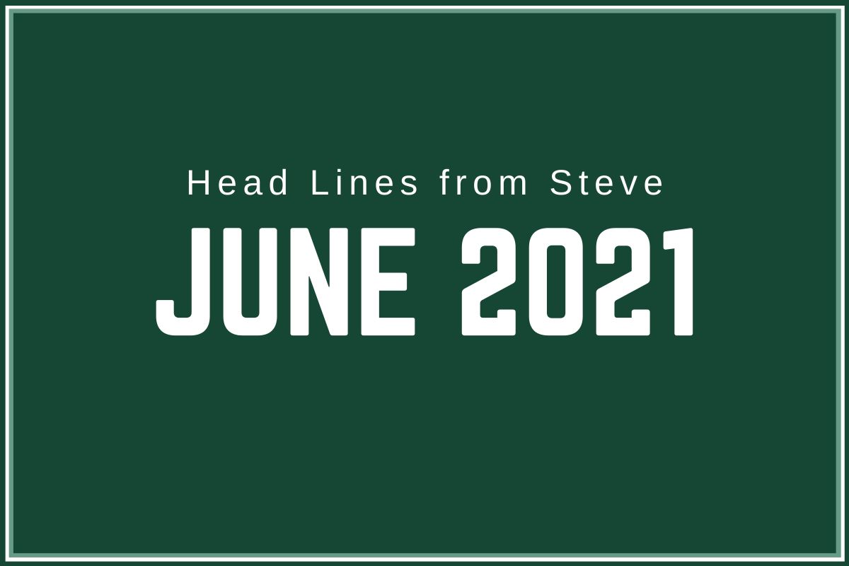 Head Lines from Steve: June 2021 | [Linked Stories — About Us]
