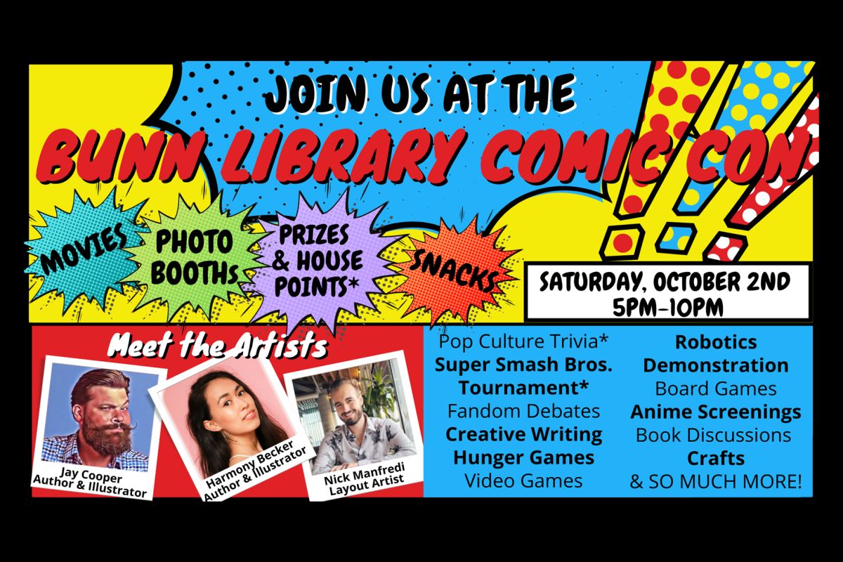 Bunn Library Hosts Comic Con for Current Students | News Detail