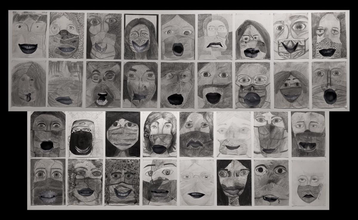 7th Grade Self Portraits Capture Emotions of Our “New Normal” | News Post