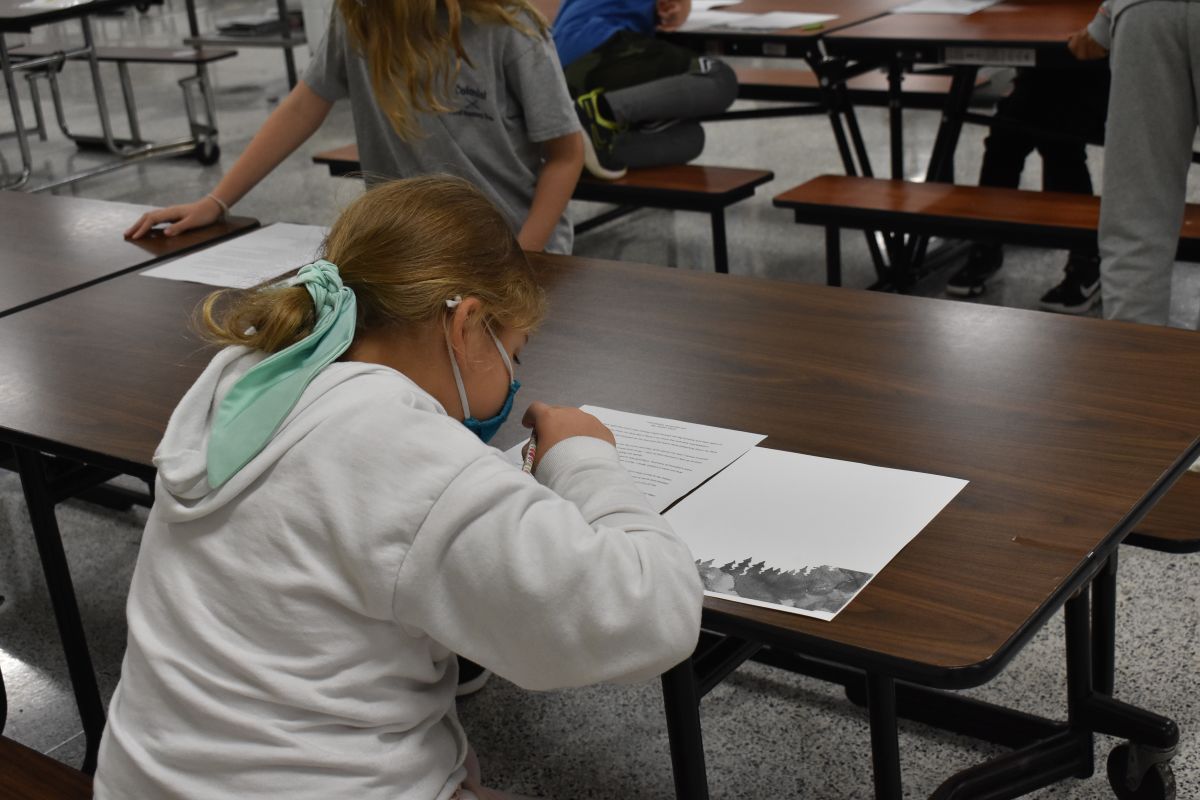 Colonial Elementary School students share their stories during writing ...
