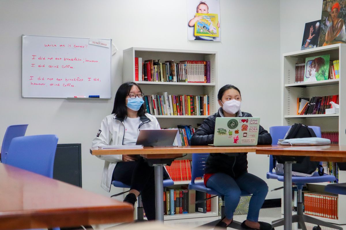 Students use art for an analytical character study in American ...