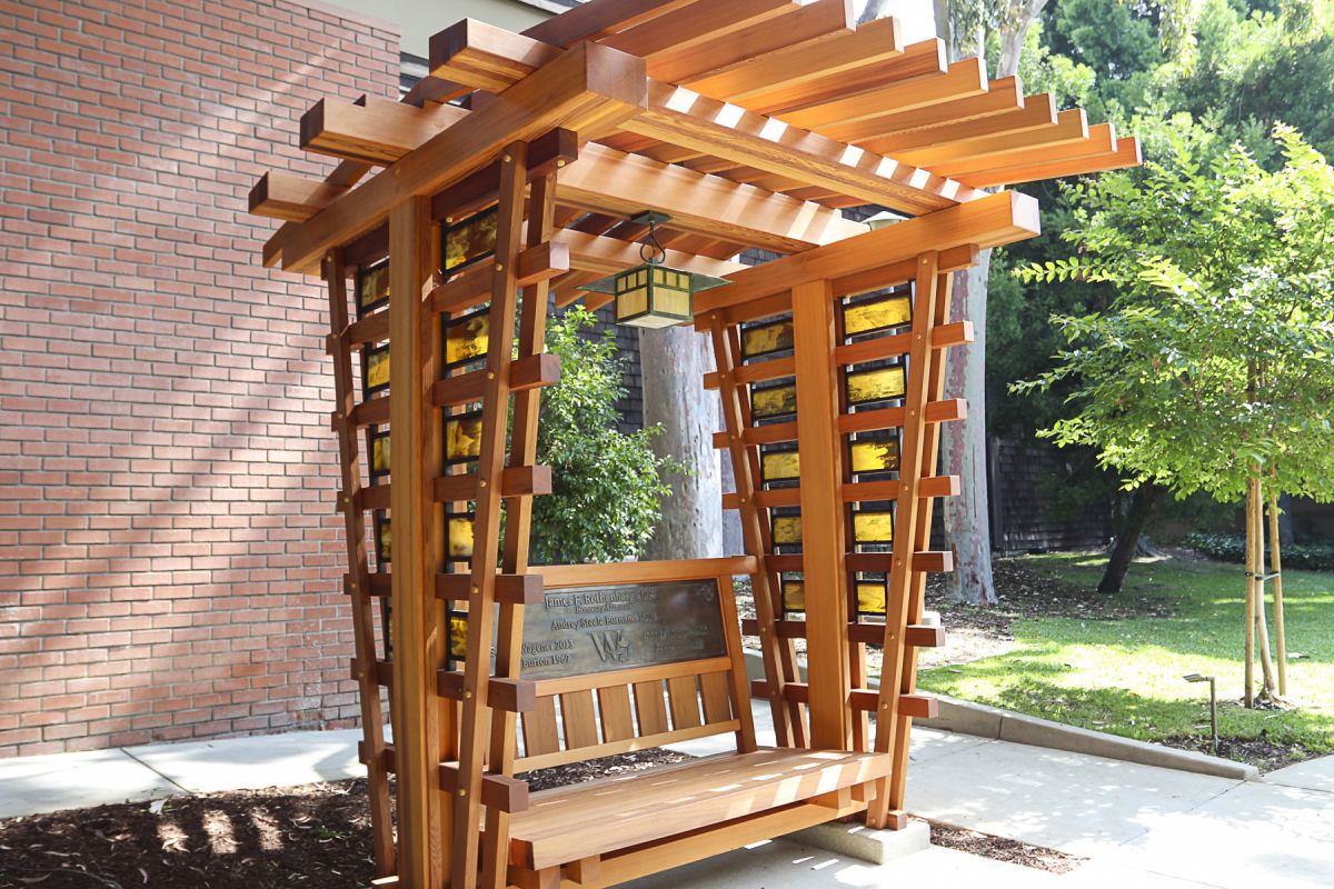 Honorary Bench Installed in Alumnae Courtyard | News Post