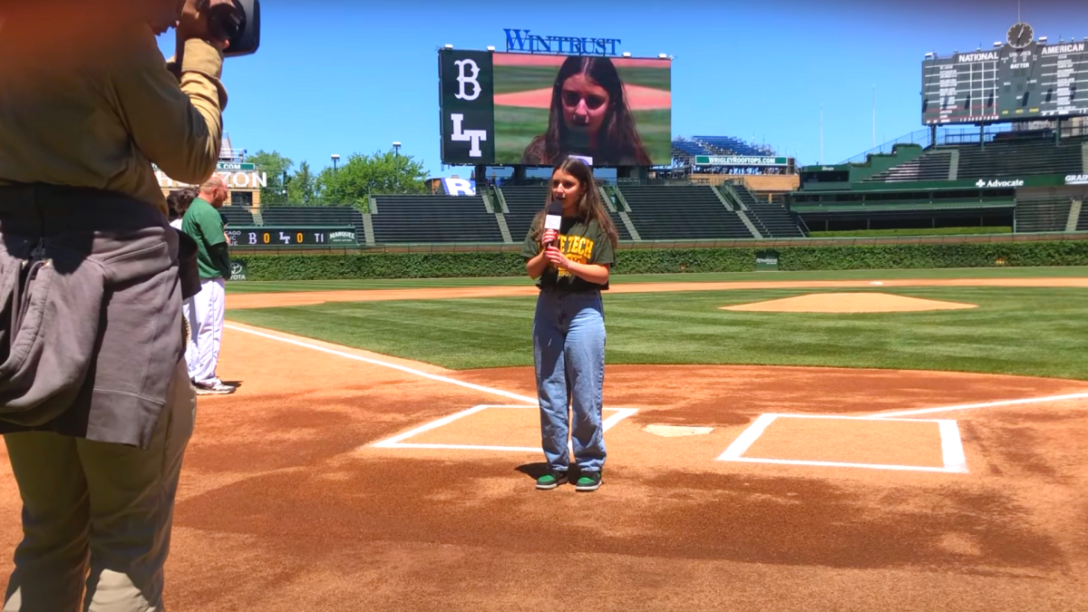 Alumna Celia Porter '18 Performs National Anthem at Wrigley Field ...