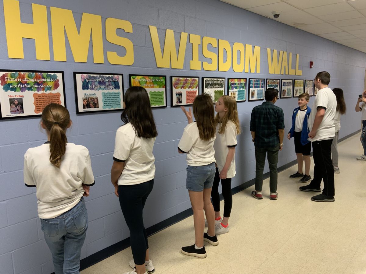 HMS Wisdom Wall a display of life lessons | HMS News Stories