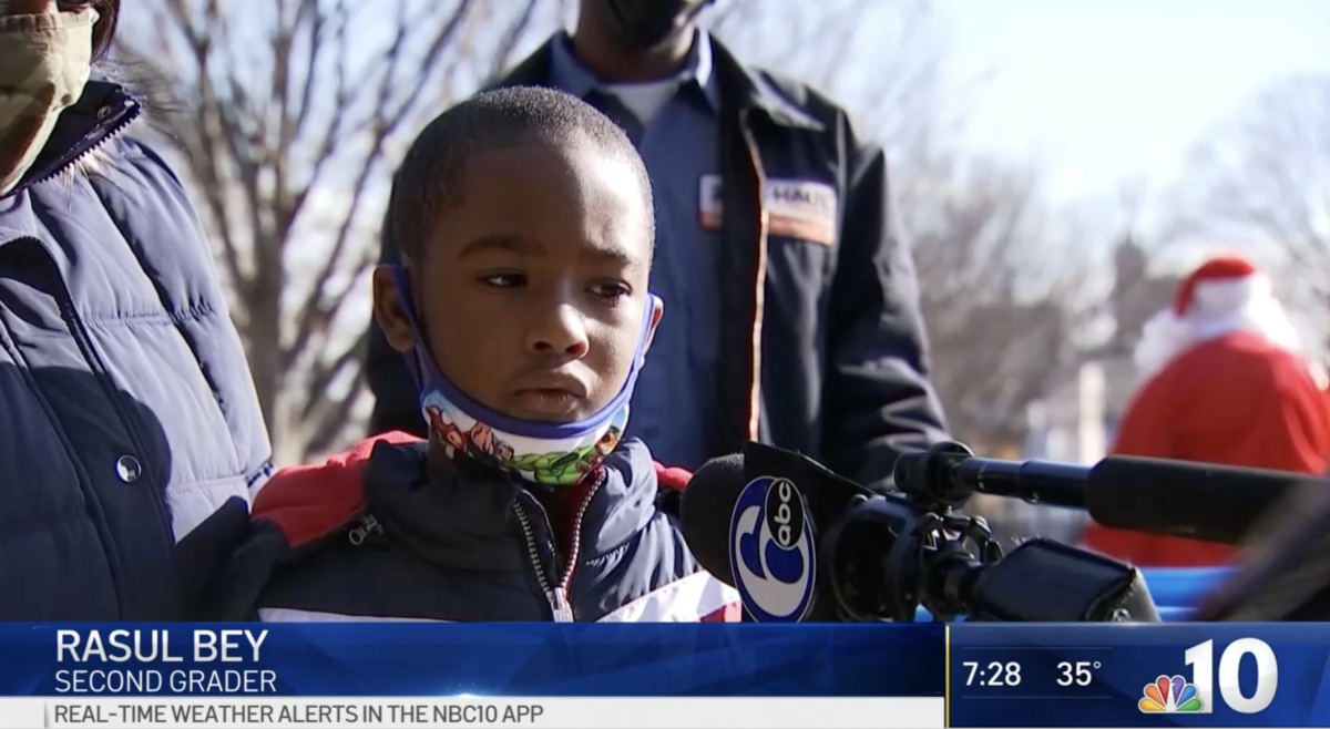 Second Grader Rasul Bey Helps Families in Need this Holiday Season ...