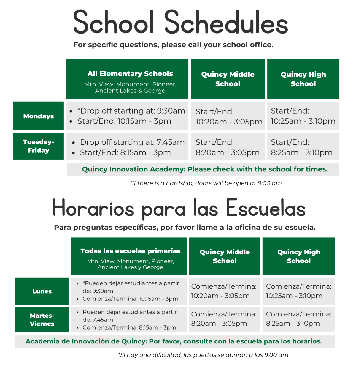 School Start Times | News Details