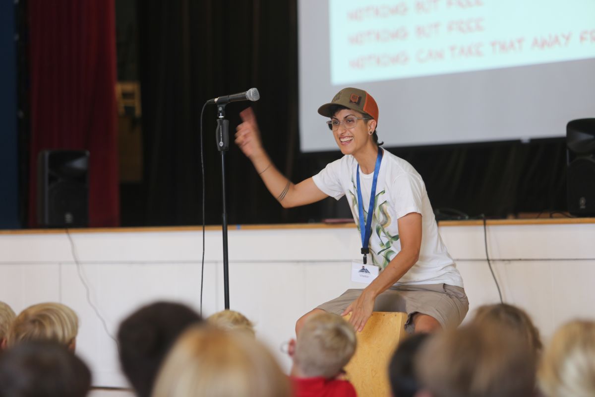 Visiting Artist Shireen Amini Teaches Layer Song | Blog