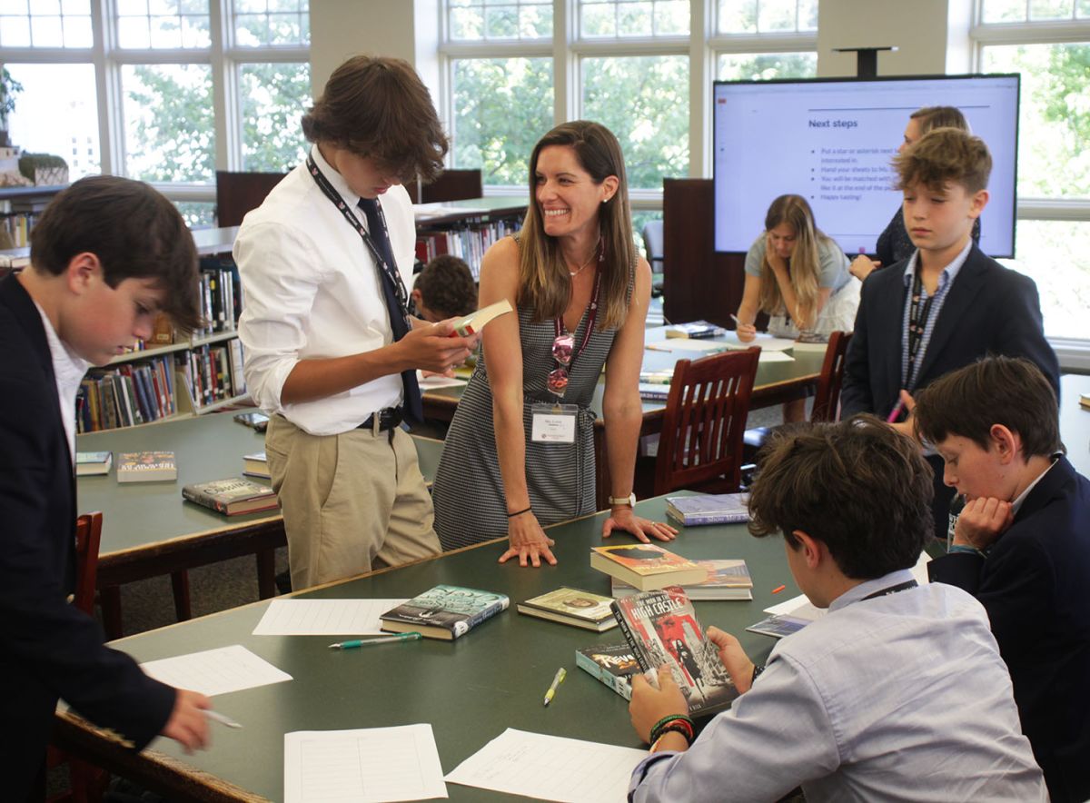 8th Grade Students Enjoy "Book Tasting" in the Library | Morristown ...