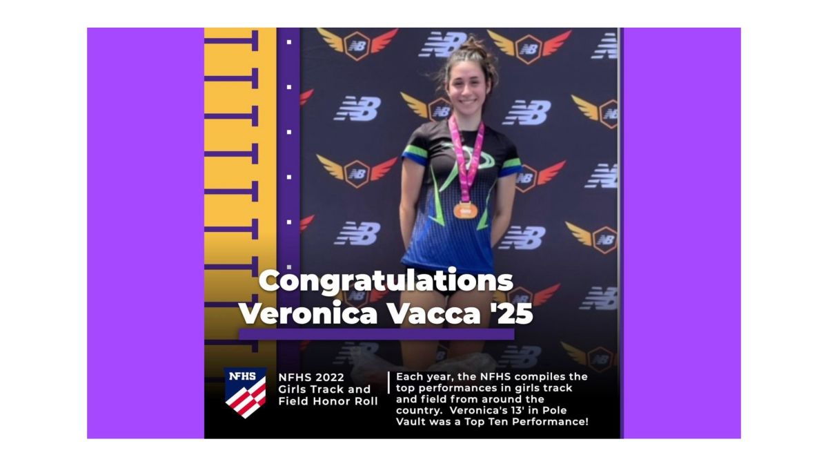 Veronica Vacca '25 Named to NFHS 2022 Girls Track & Field Honor Roll ...