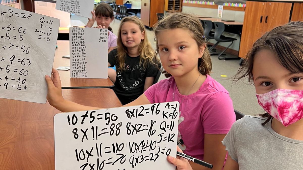 Third Graders Showing Off Math Knowledge | News Article - Grand Ridge ...