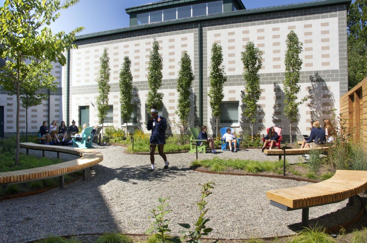 New Courtyard Creates Green Space for MSJA Students to Gather Outdoors ...