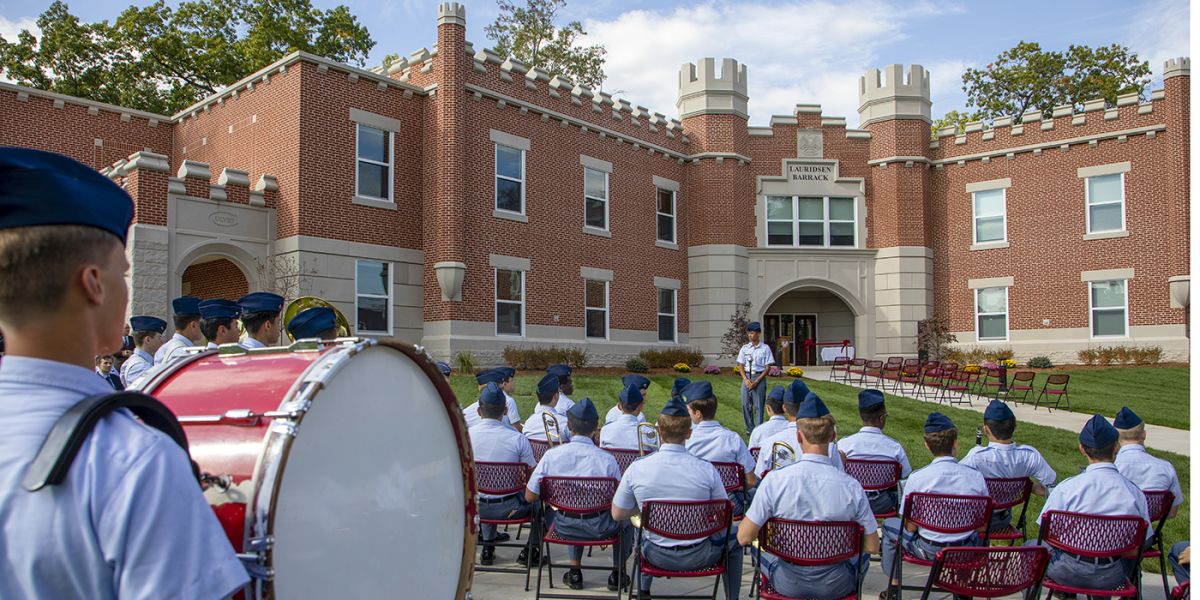 Lauridsen Barrack, Eagle Stadium dedicated during Parents Weekend ...
