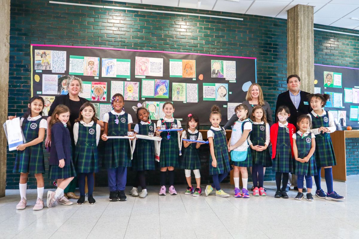 Second grade hosts reception for community portraits exhibit | News
