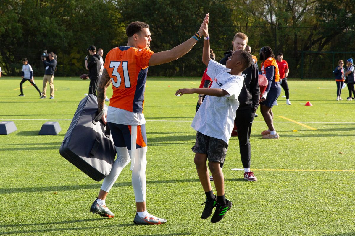 Denver Broncos take part in community outreach event at Harrow | News ...