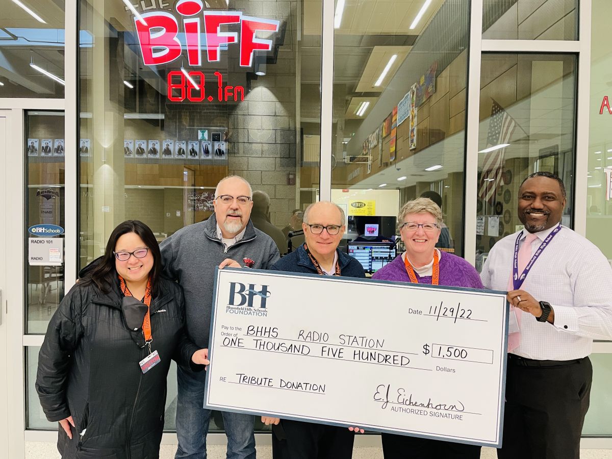 BHHS Receives Generous Donation on Giving Tuesday | News Posts page