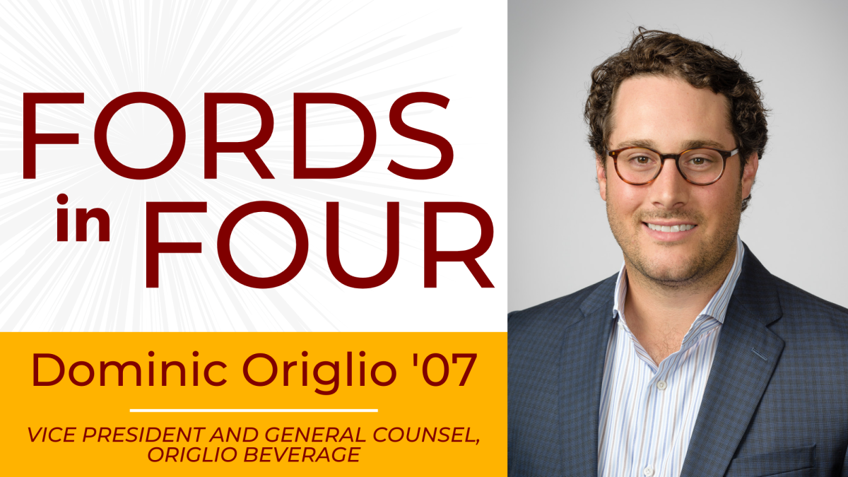 Fords in Four: Dominic Origlio ’07 | Blog Post