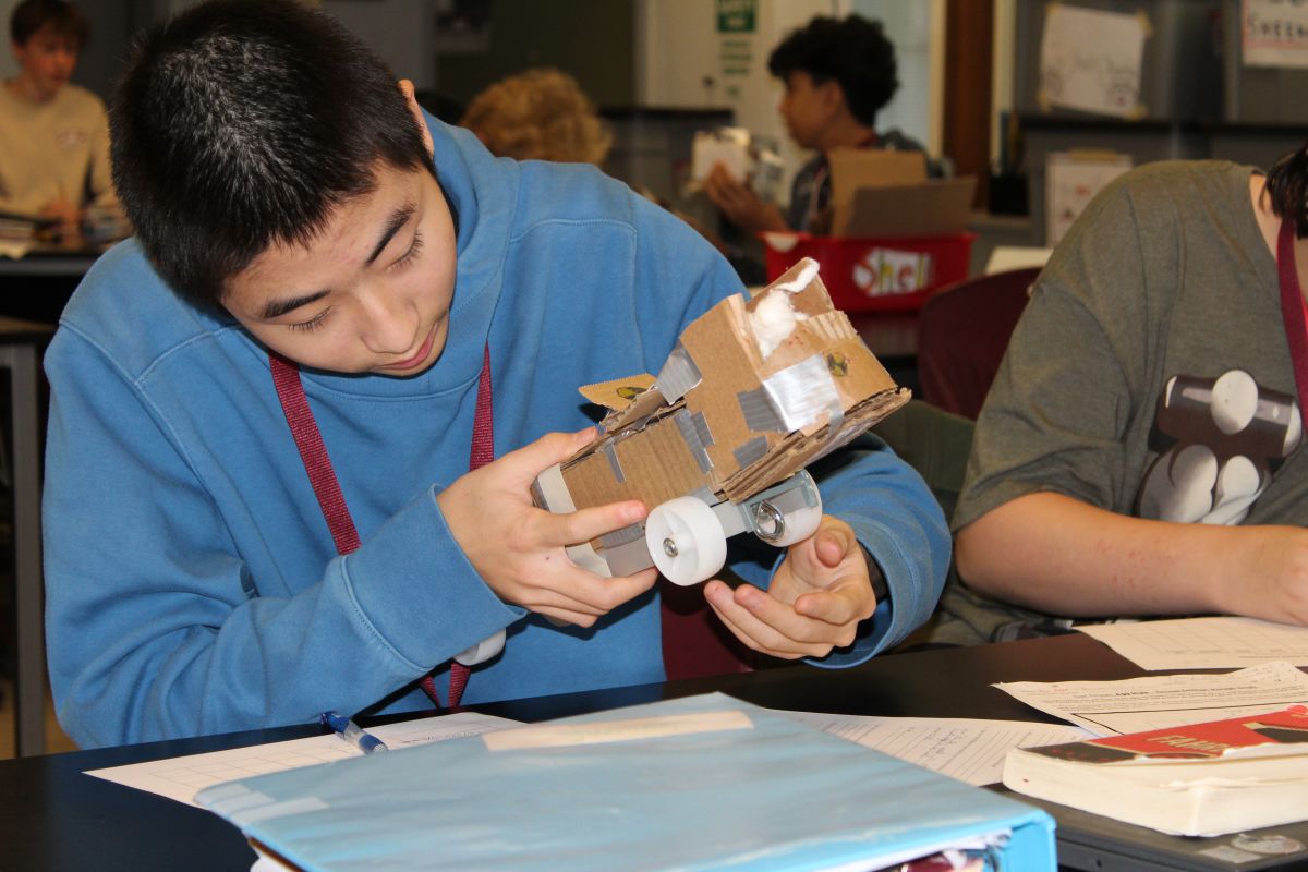 Students Build Cardboard Cars in Cross-Curricular Science Project ...
