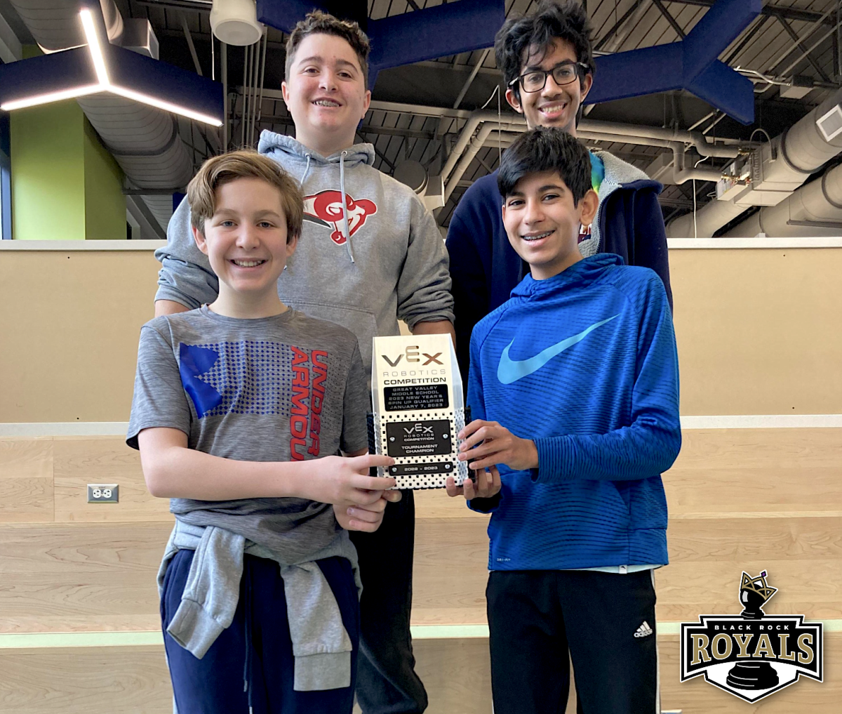Black Rock Wins First-Ever Team Trophy at VEX Robotics Competition ...