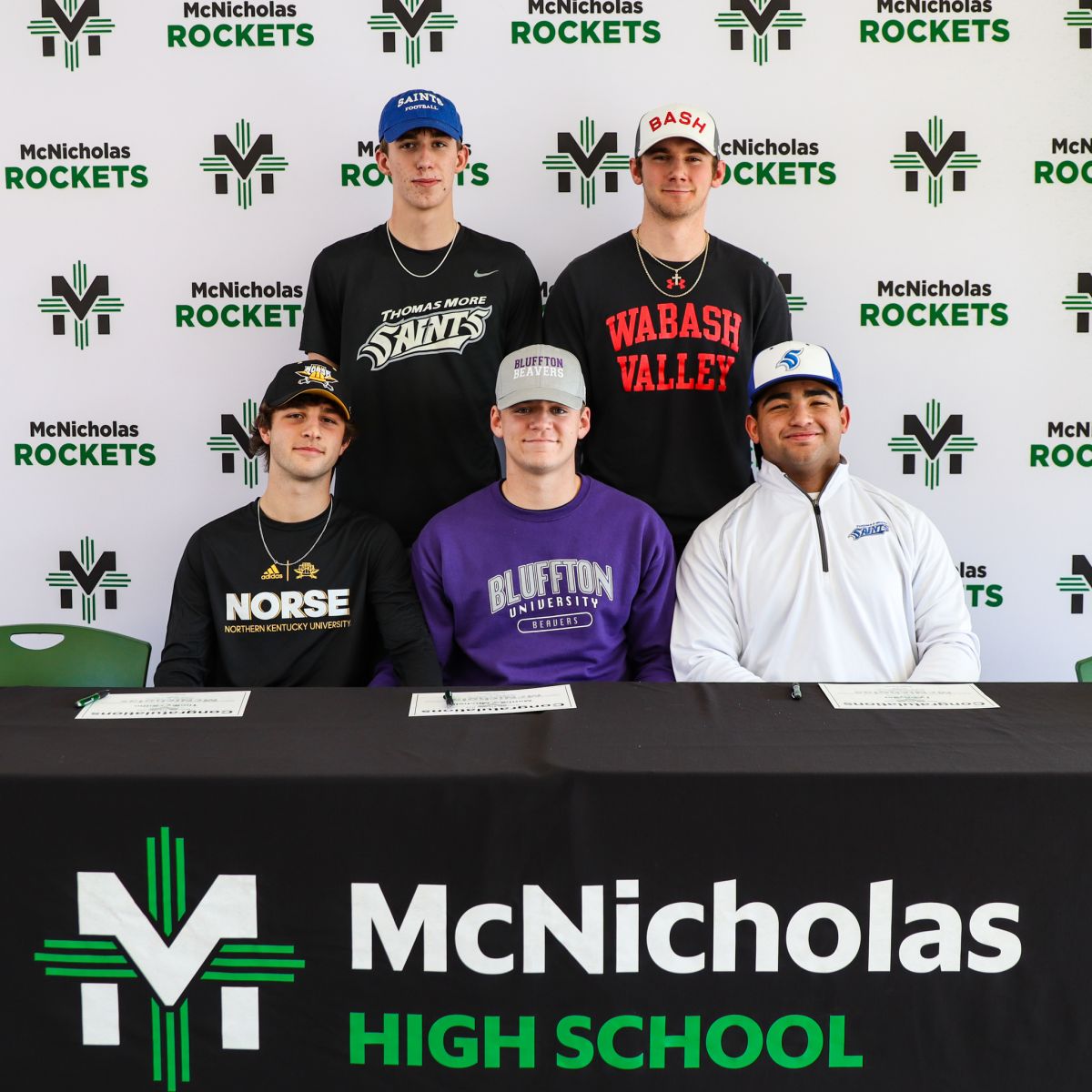 Five rockets commit to college athletic programs | News Details ...