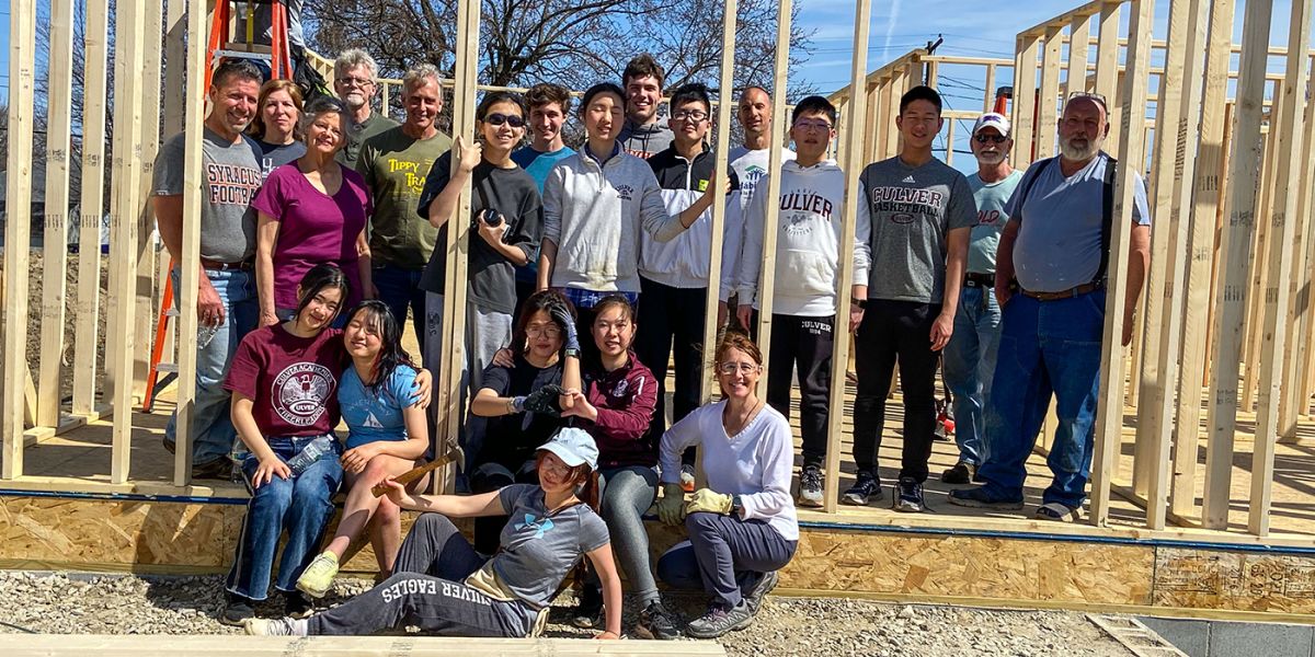 Culver Academies students helped build Habitat home for formerly ...