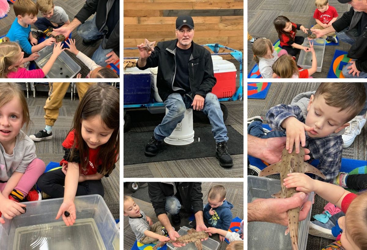 Captain Carl's Mobile Tide Pools Visit the Preschool | News Detail