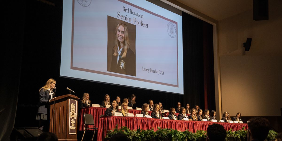 Senior Prefect Burk encourages CGA students to slow down and ‘Let it Be ...