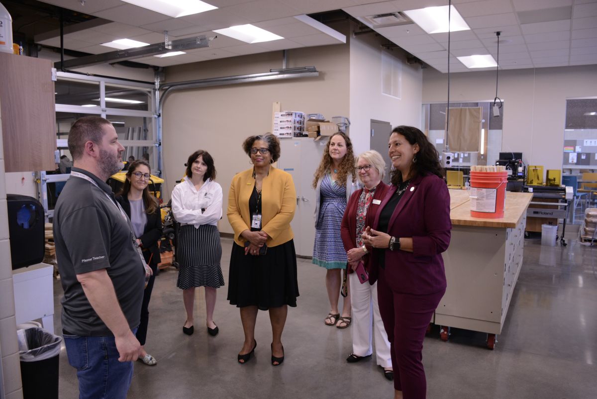 Dr. Amy Loyd visits Burnsville High School to learn more about the ...