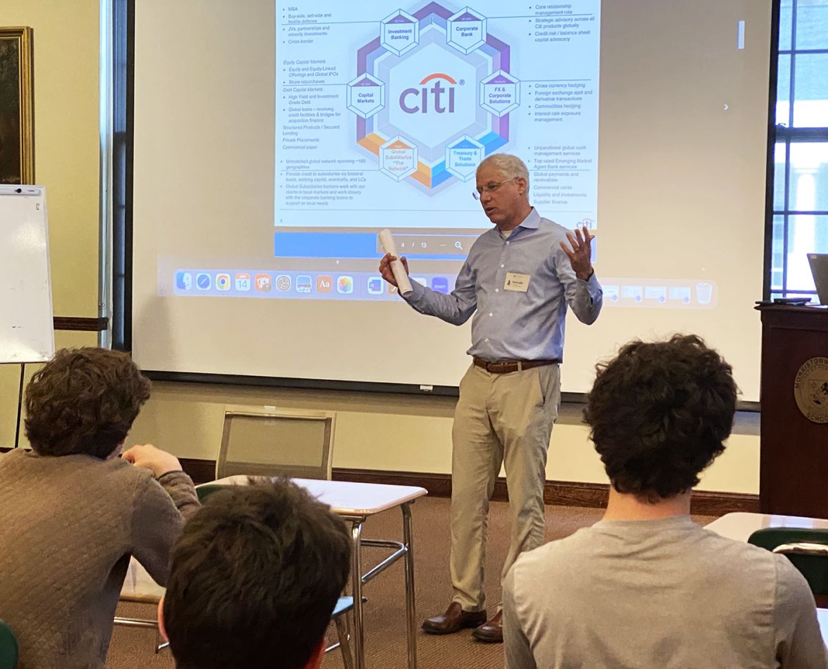 David Jaffe Speaks to Economics Class and BFI Club about Banking ...